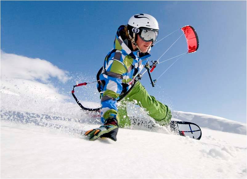 Snowkiten im Waldviertel